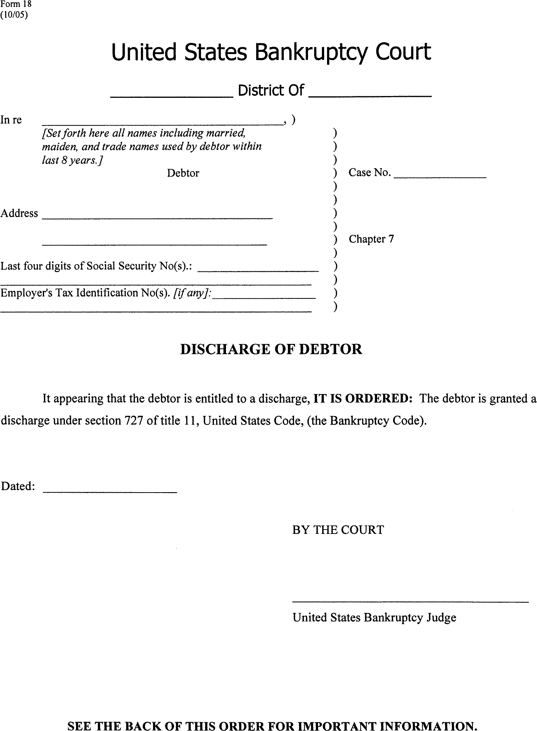 U.S.C. Title 11 - BANKRUPTCY